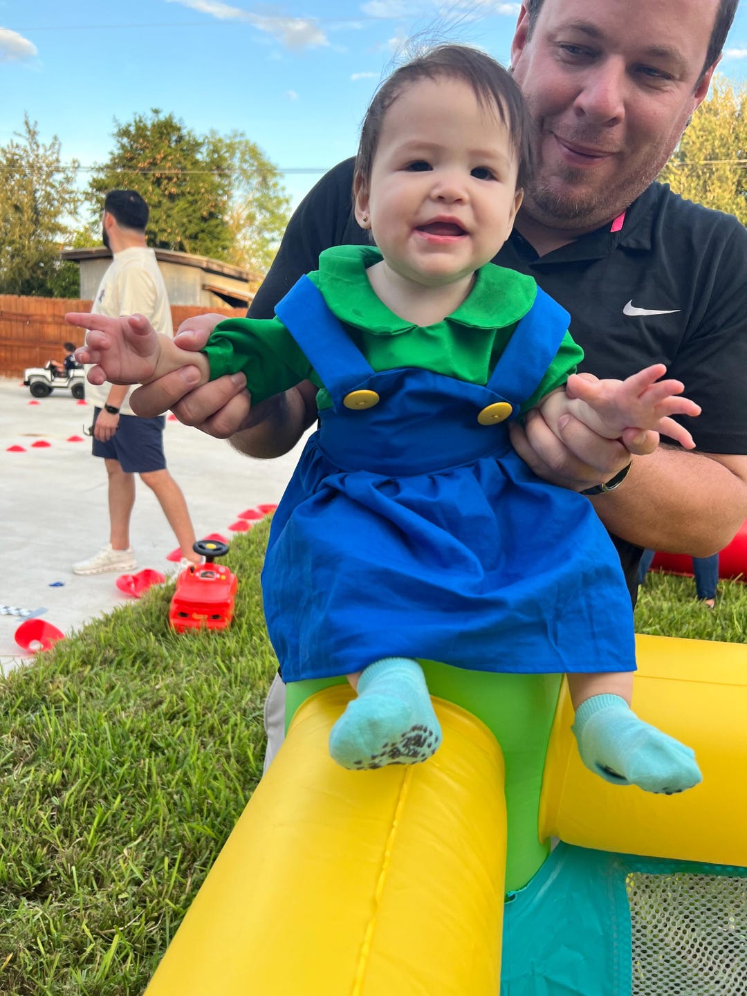Luigi Inspired Birthday Outfit | Luigi First Birthday | Blue and Green ...