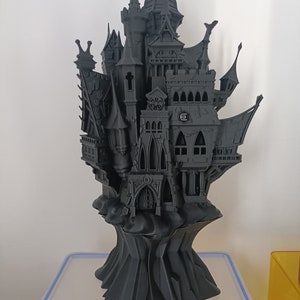 Vampire Castle Sculpture: Gothic Home Decor, Mystical Legend - Etsy