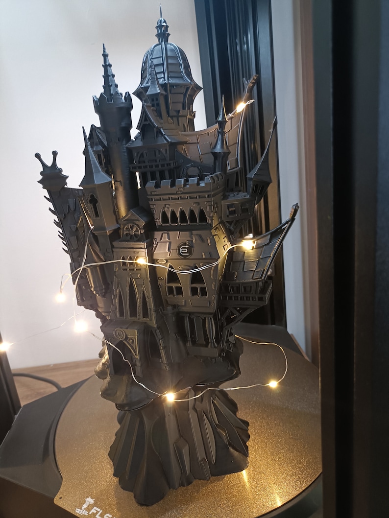 Vampire Castle Sculpture: Gothic Home Decor, Mystical Legend - Etsy