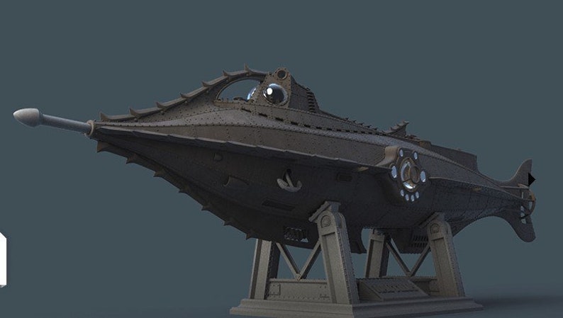 Nautilus Submarine Figure ,jules Verne's Legacy ,3d Print,3d Model ...