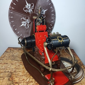 Rotating Wheel Led Light Time Machine, 3D Printed Back to the Future ...