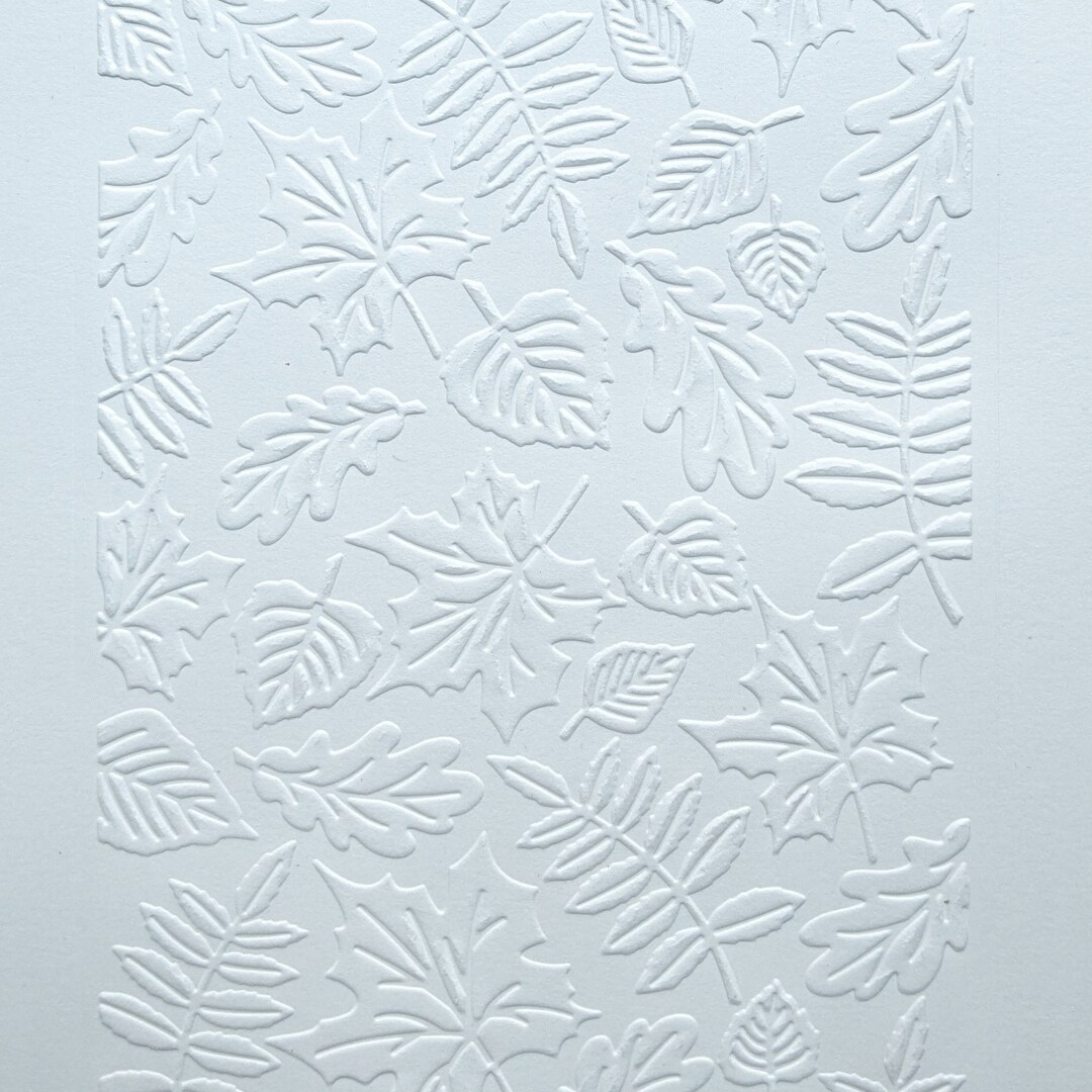Leaves Embossed Parchment Sheets 6/pkg - Etsy