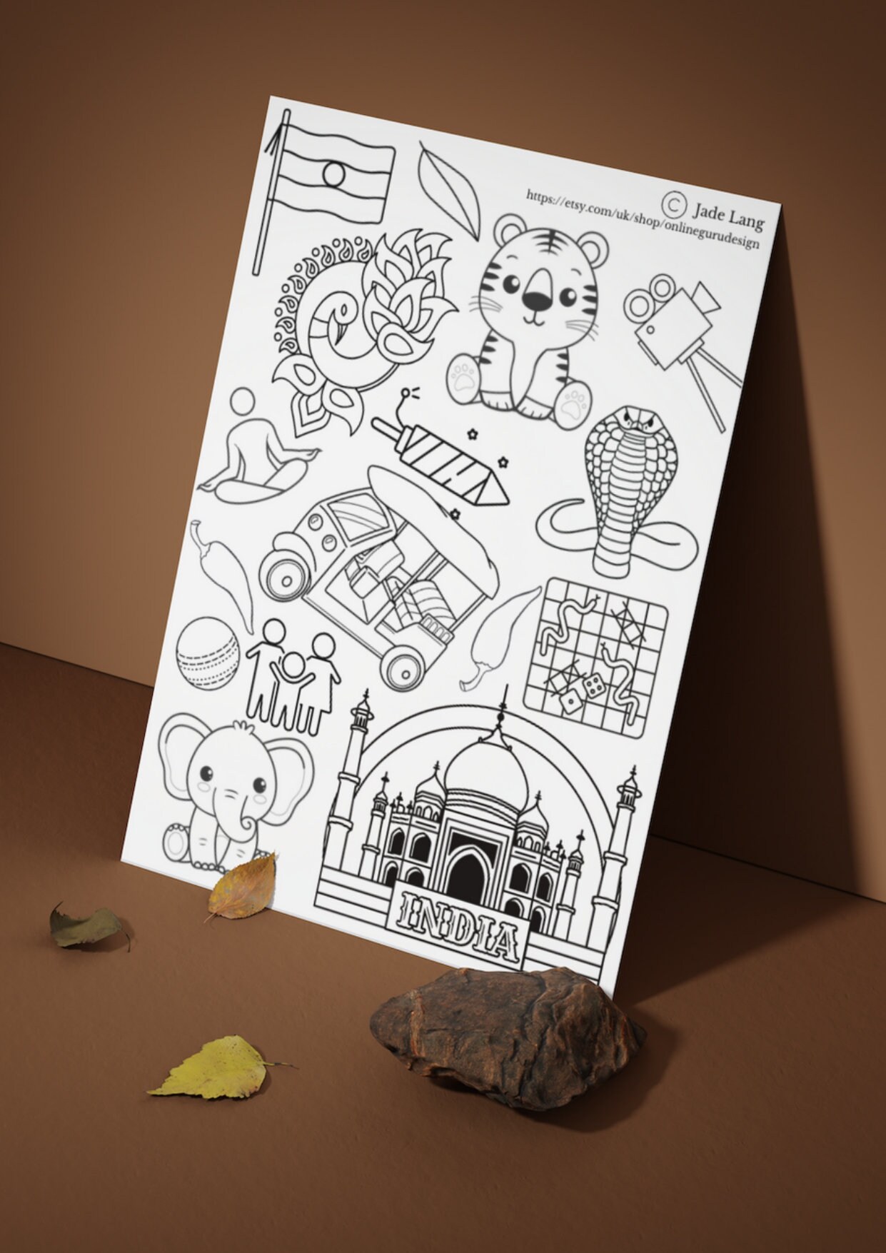 Printable Country Colouring Sheets 5 X Instant Downloads. - Etsy