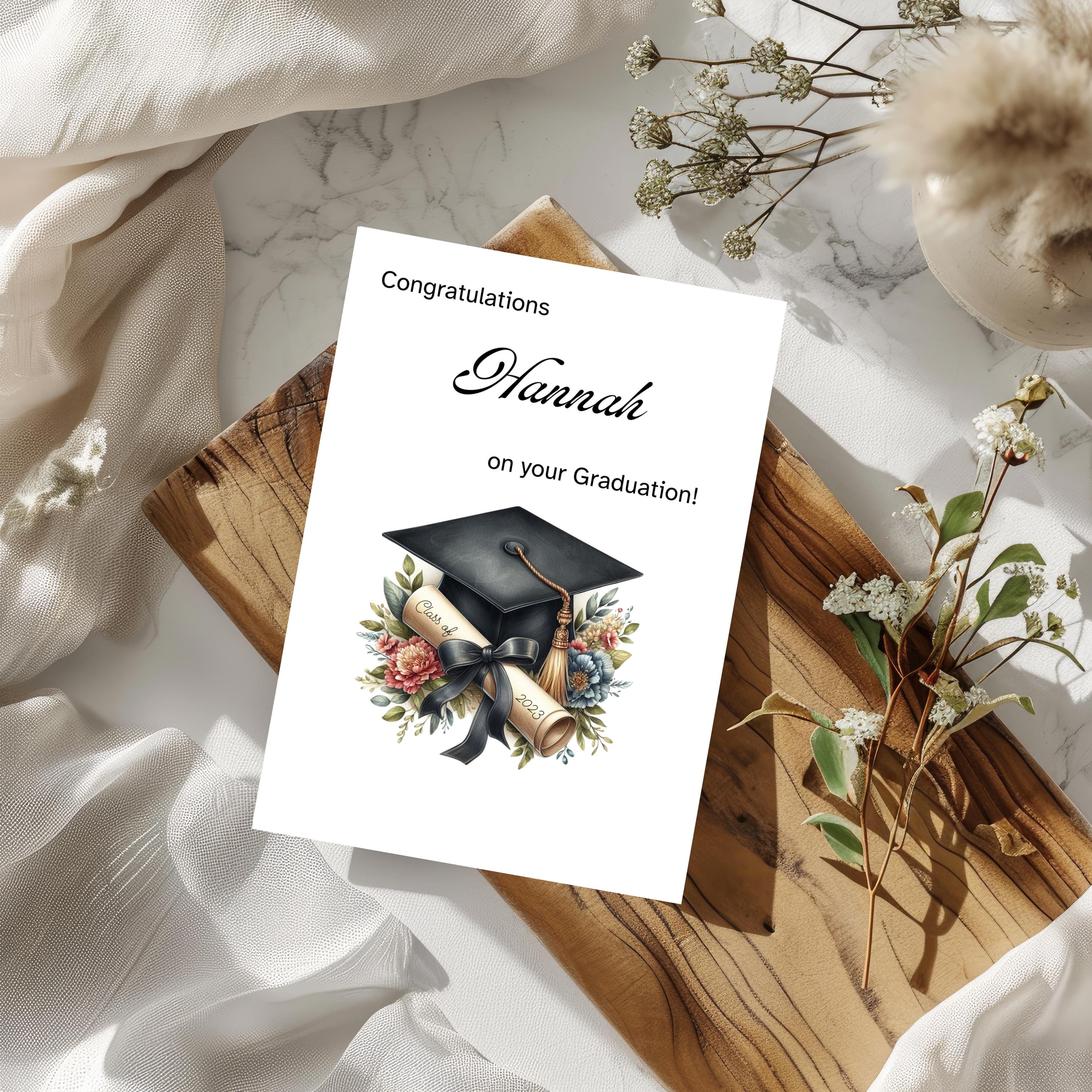 Personalised Graduation Card/graduated Card /celebration Card ...