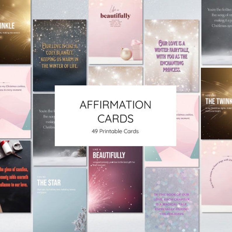 Love in Words: 49 Heartfelt Affirmation Cards for Your Girlfriend ...
