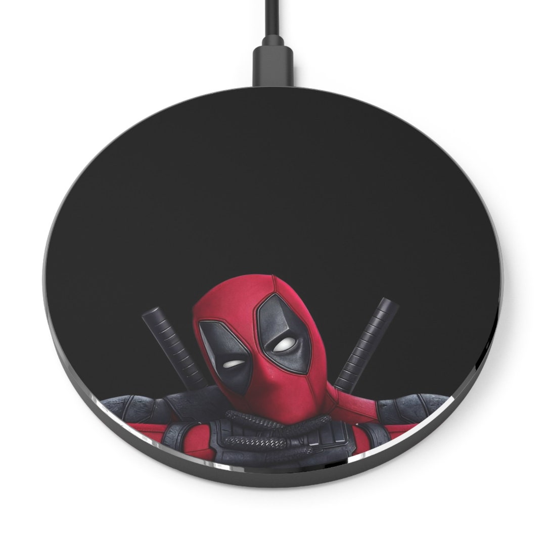 Deadpool Superhero Wireless Fast Charging Pad Marvel Gift - Etsy
