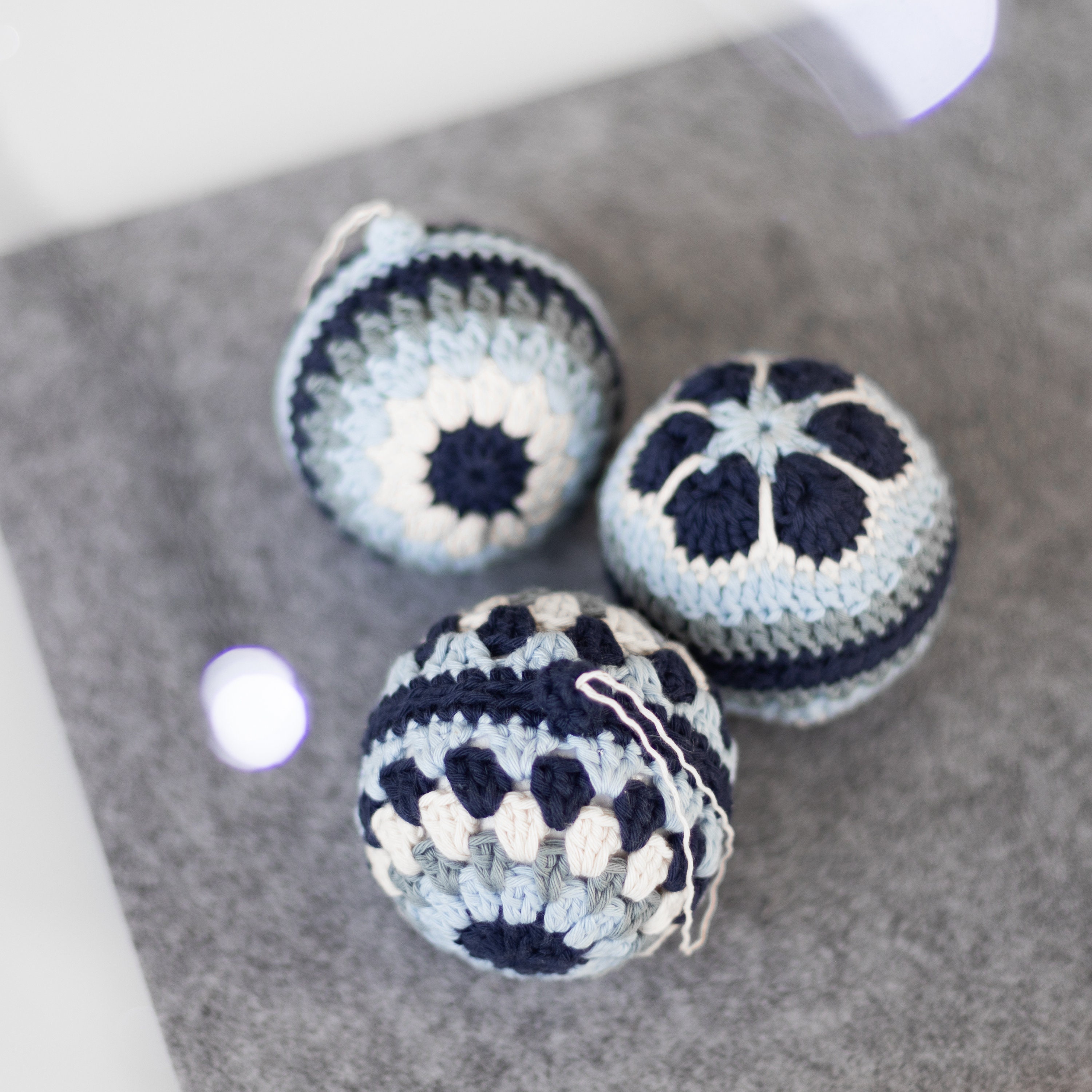 Crochet Granny Square Pattern, Christmas Baubles PATTERN in ENGLISH ...