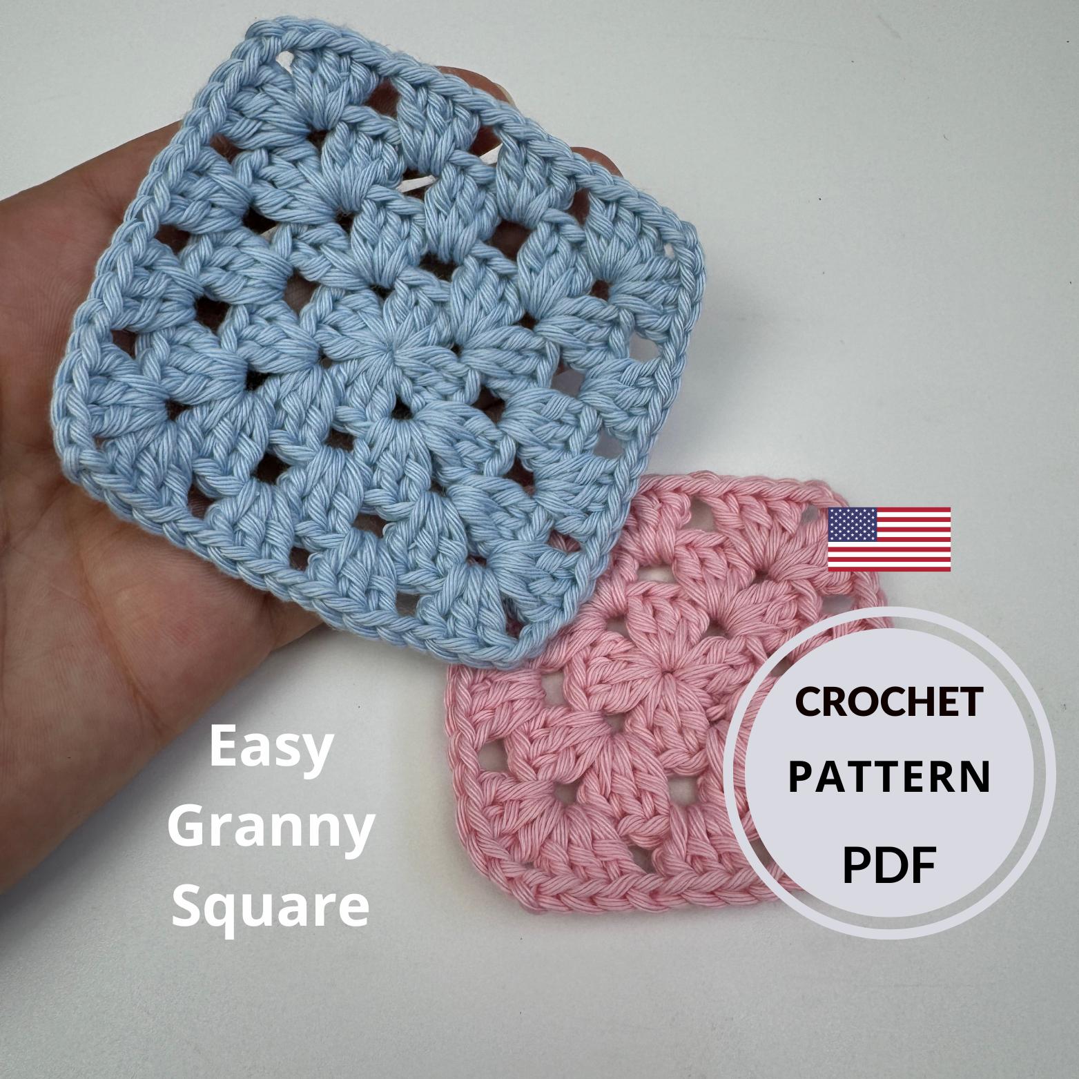 Easy Crochet Granny Square Pattern: Beginner Motif Tutorial (PDF) - Etsy