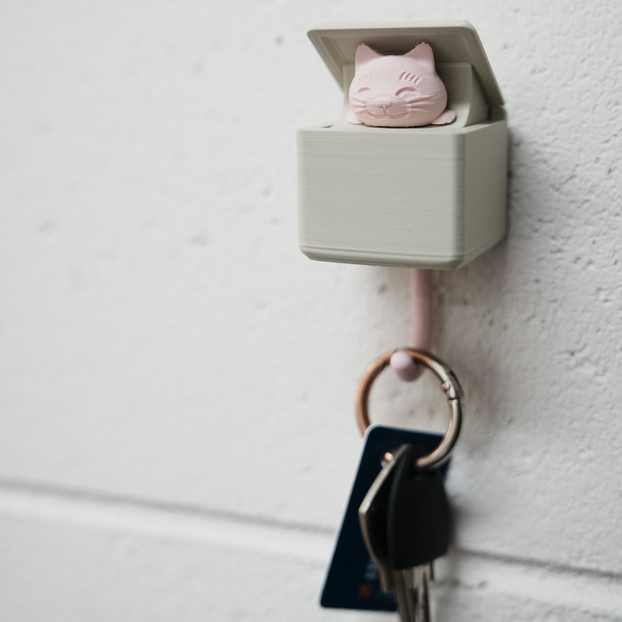3D Printed Cat Pop up Key Hook in Different Color - Etsy