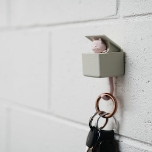 3D Printed Cat Pop up Key Hook in Different Color - Etsy