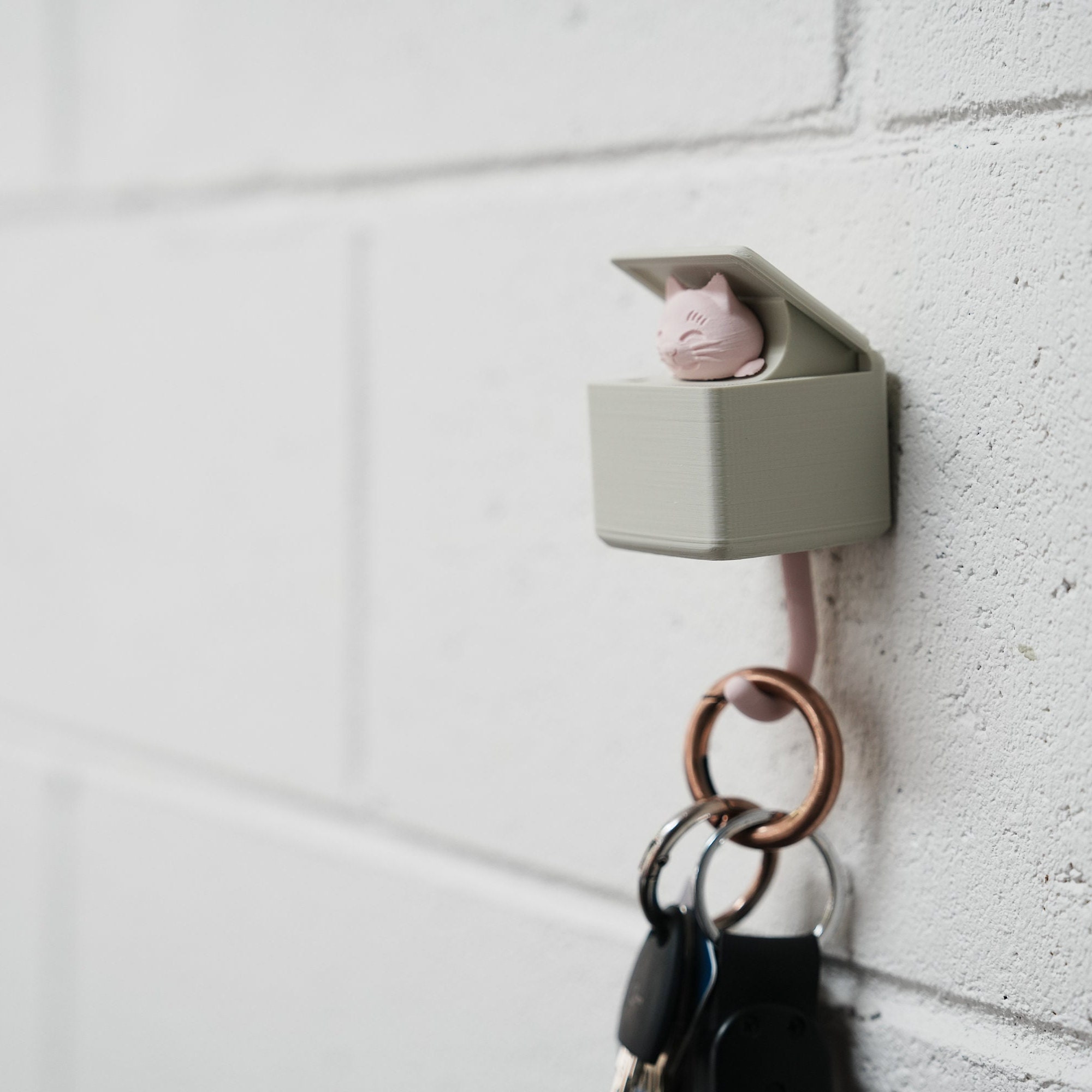 3D Printed Cat Pop up Key Hook in Different Color - Etsy