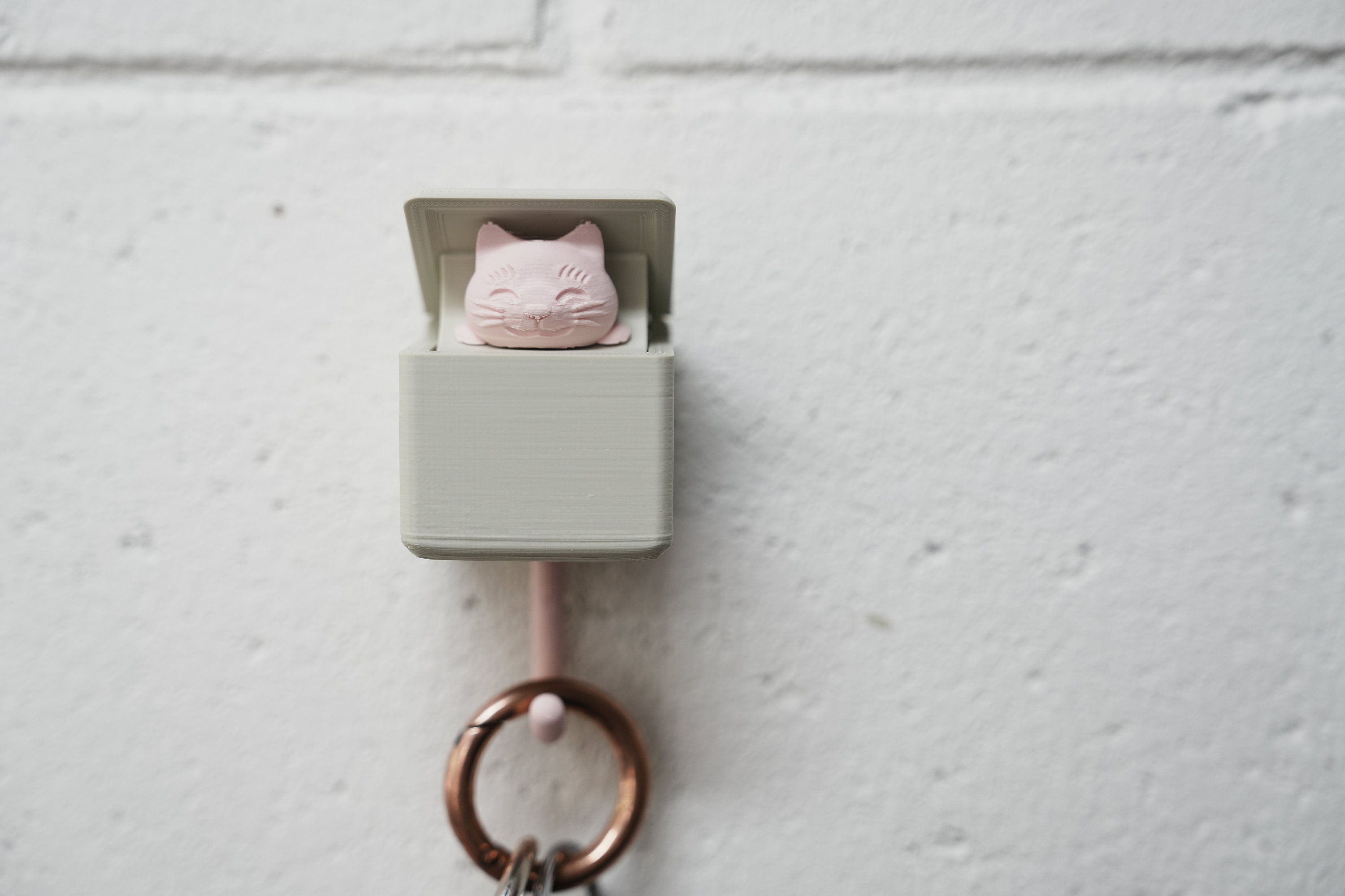 3D Printed Cat Pop up Key Hook in Different Color - Etsy
