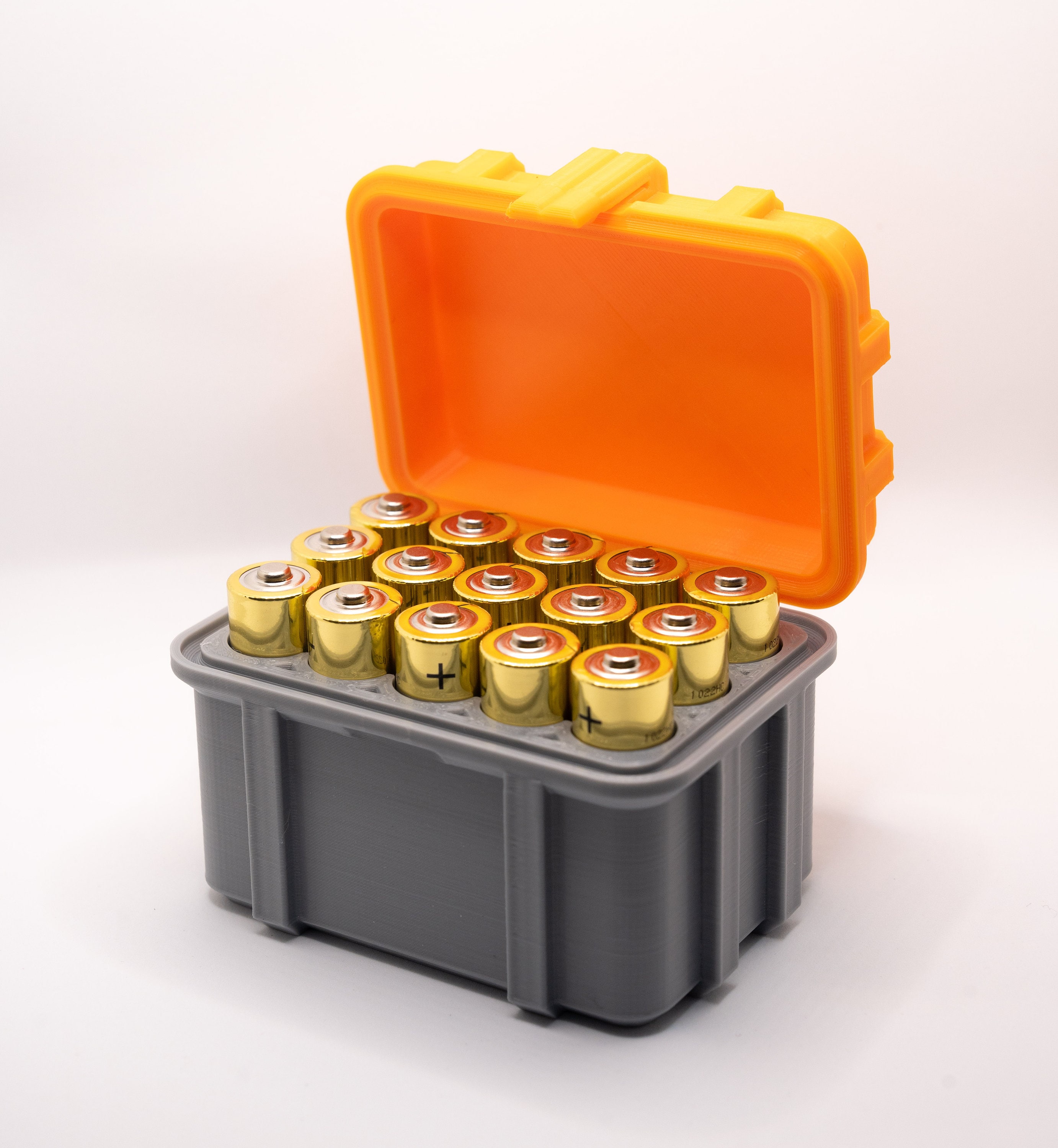 3D Printed AA/AAA Battery Case Battery Storage With Different Colour ...