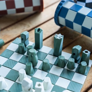 3d-printed Portable Mini Chess Set – Foldable & Travel-friendly - Etsy