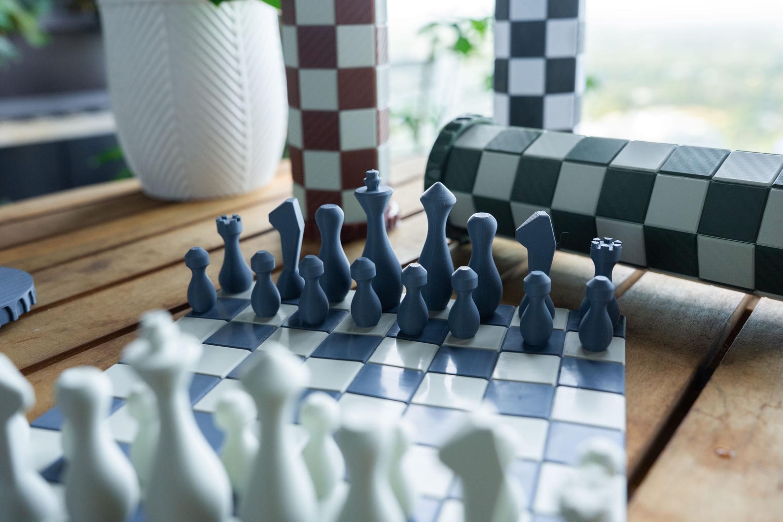 3d-printed Portable Mini Chess Set – Foldable & Travel-friendly - Etsy