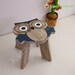 Whimsical Owl Wooden Stool: Playful Seating for Little Ones - Etsy