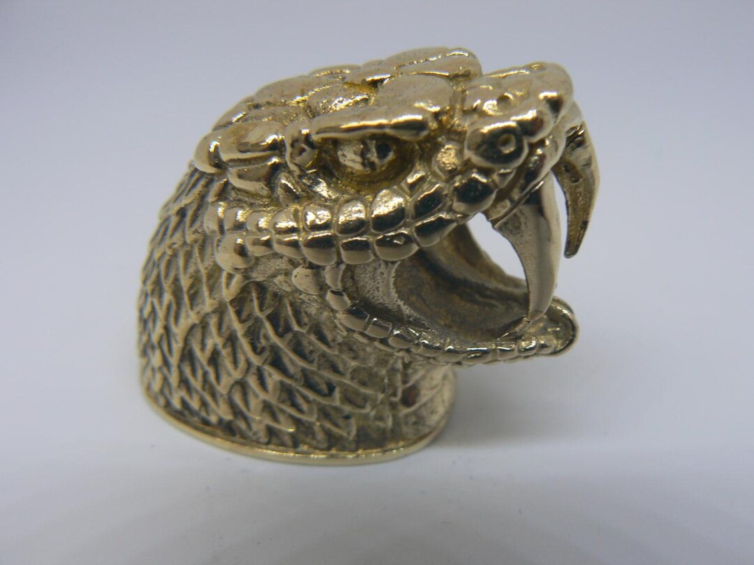 Brass Snake Knife Pommel – Handcrafted Serpent-themed Handle Cap - Etsy