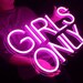 Girls Only Neon Sign, Girls Only Sign, Girls Room Only, Sign for Girls ...