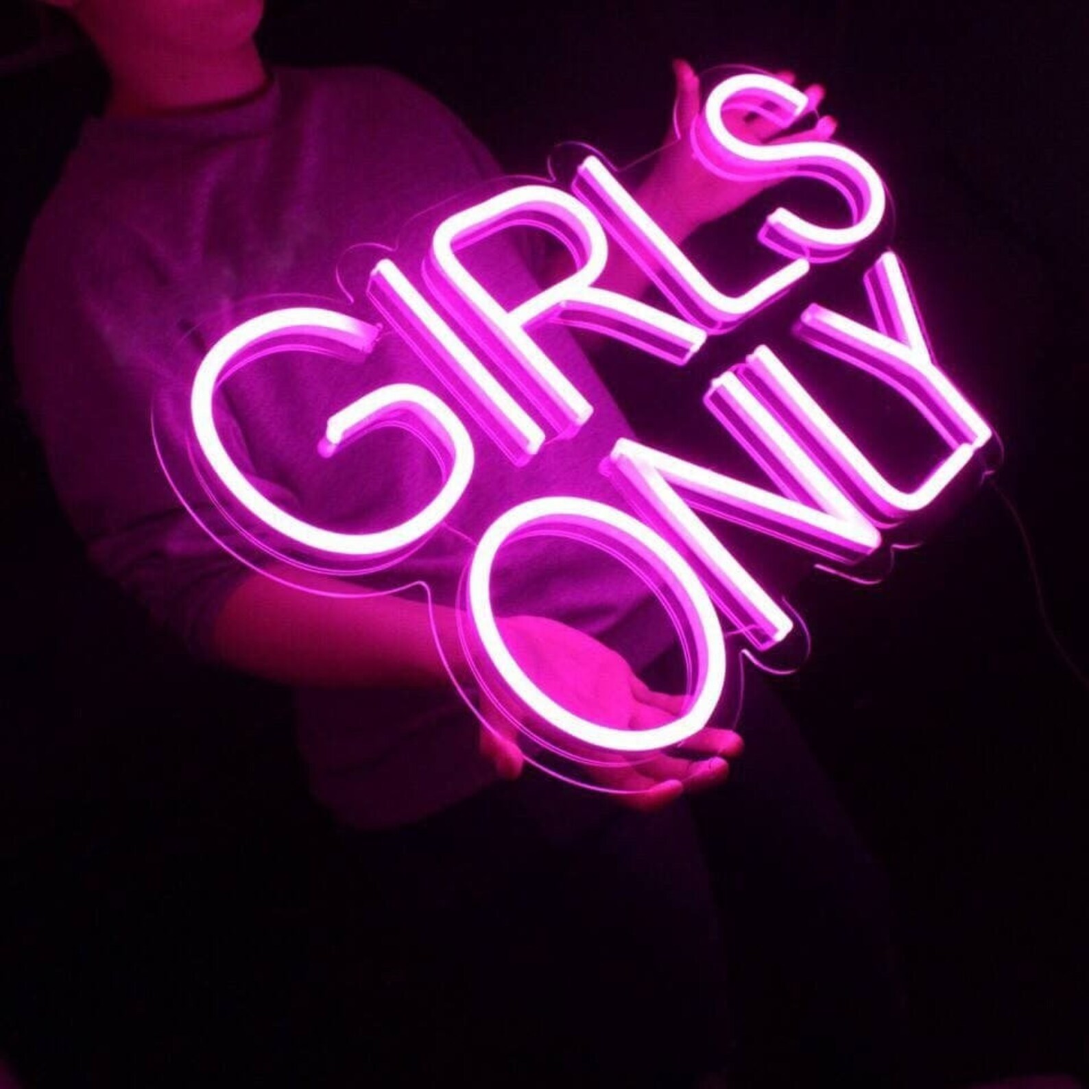 Girls Only Neon Sign, Girls Only Sign, Girls Room Only, Sign for Girls ...