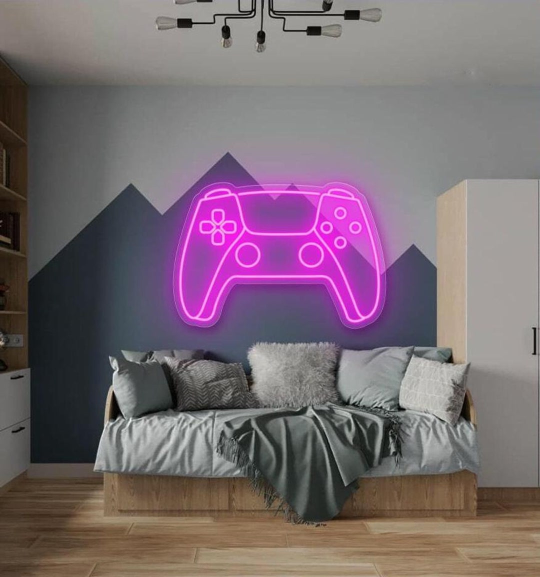 Gamepad PS5, Playstatio5, PS5 Neon , Game Room Decor Sign, Video Game ...