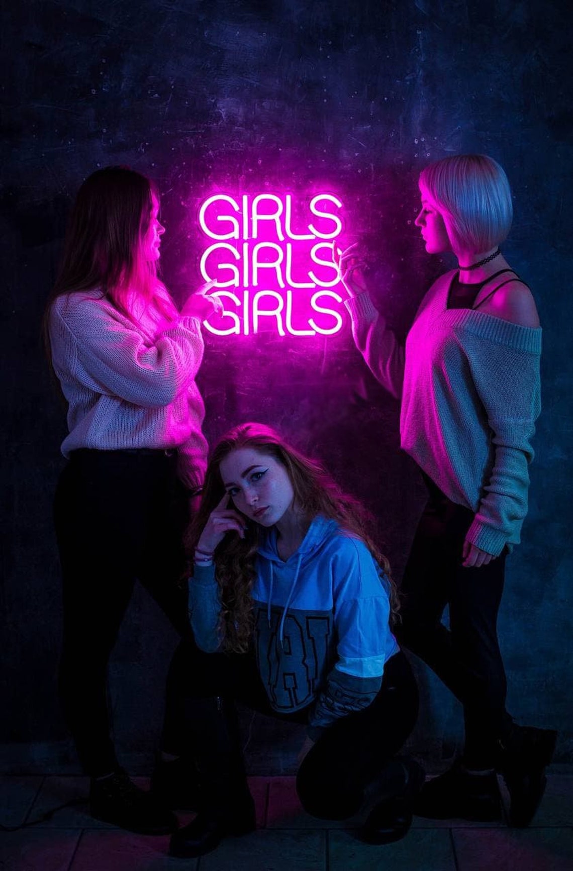 Girls Only Neon Sign, Girls Only Sign, Girls Room Only, Sign for Girls ...