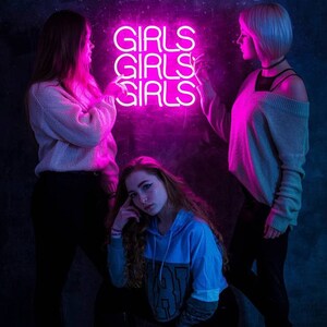 Girls Only Neon Sign, Girls Only Sign, Girls Room Only, Sign for Girls ...
