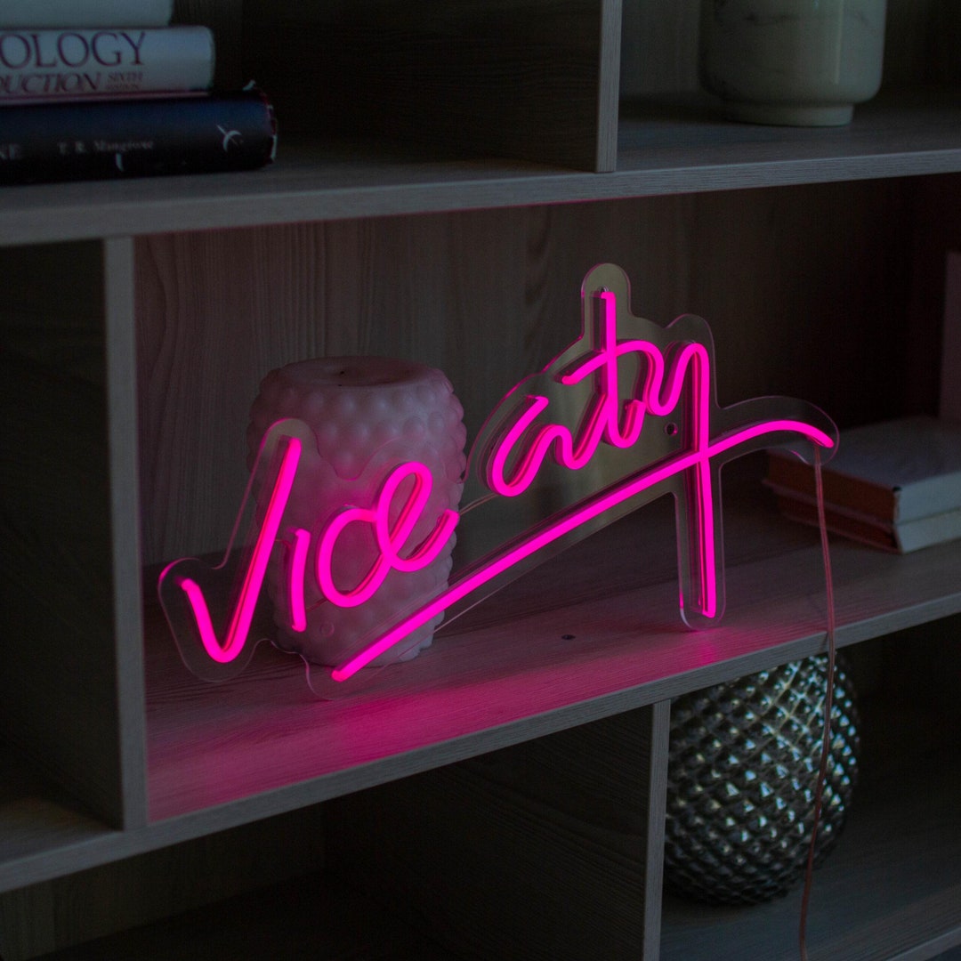 Vice City Neon Light , Wall Decor, Sign , GTA Vice City, Logo, City ...
