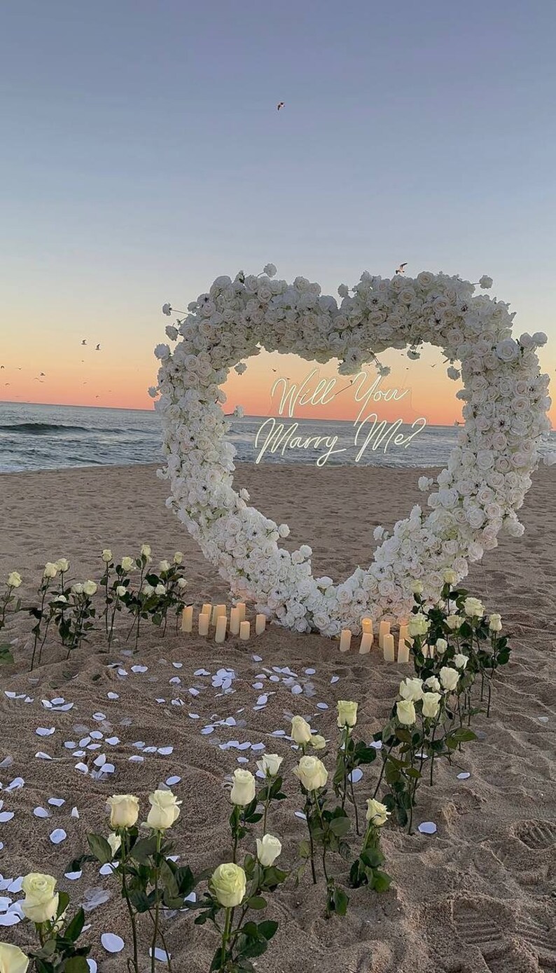 Will You Marry Me Neon Sign, Marry Me Backdrop Sign, Event Decor ...
