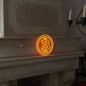 Bitcoin Neon Sign, Bedroom Neon Sign, Crypto Neon Sign, Crypto, Home ...