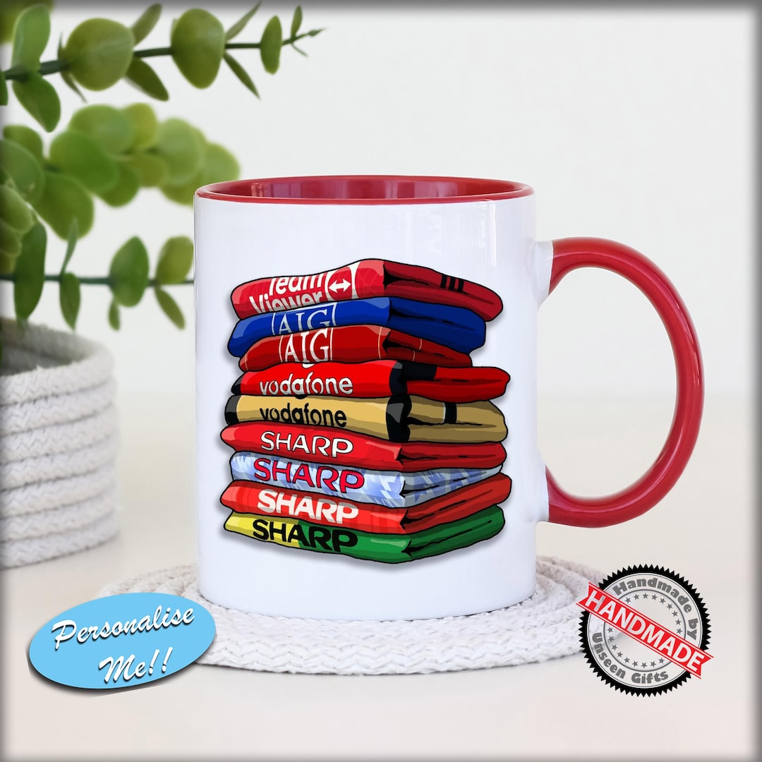 Manchester United Retro Shirts History - Personalised 11oz Mug ...