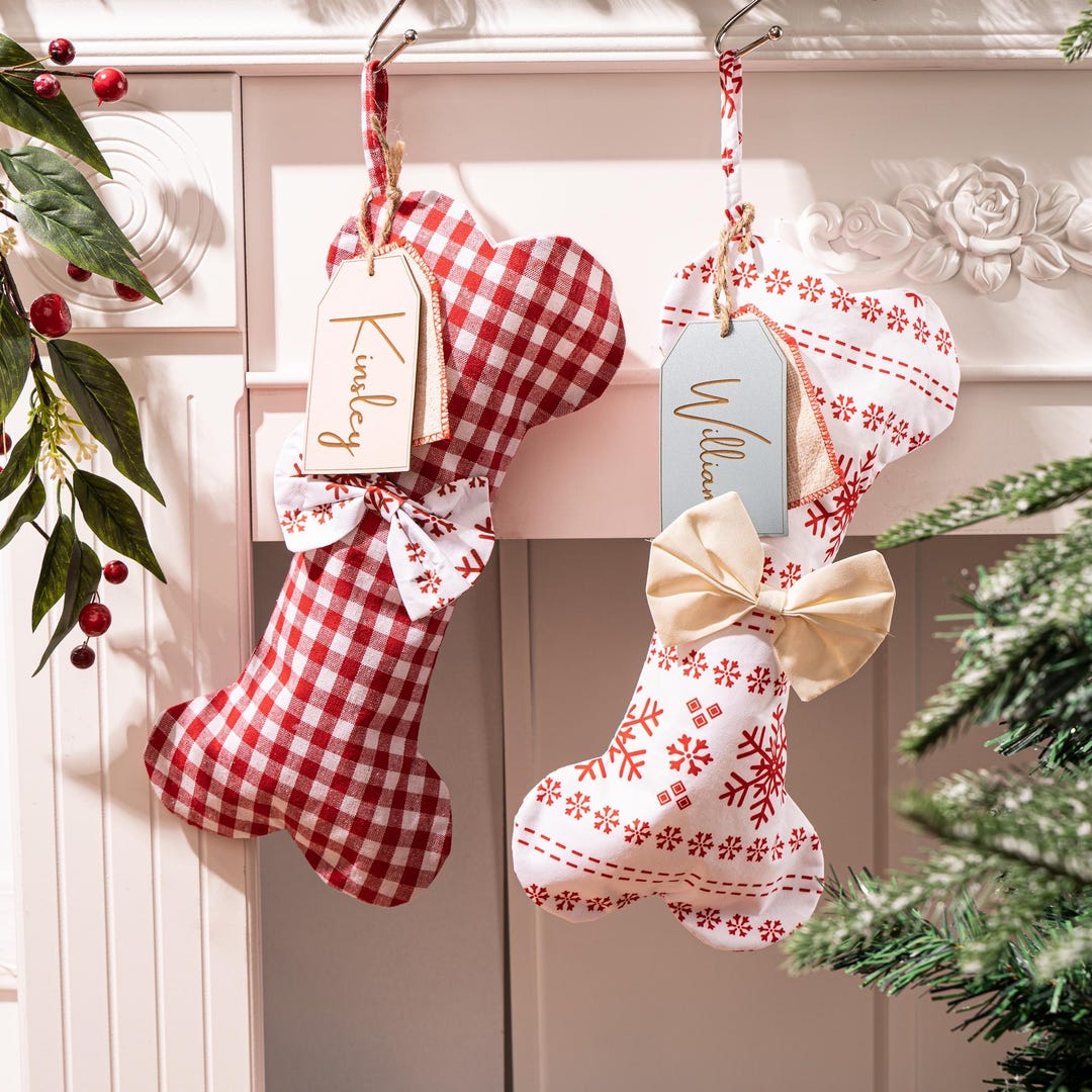 Black Dog Christmas Stocking Pet Stockings,dog Bone Christmas Stockings ...