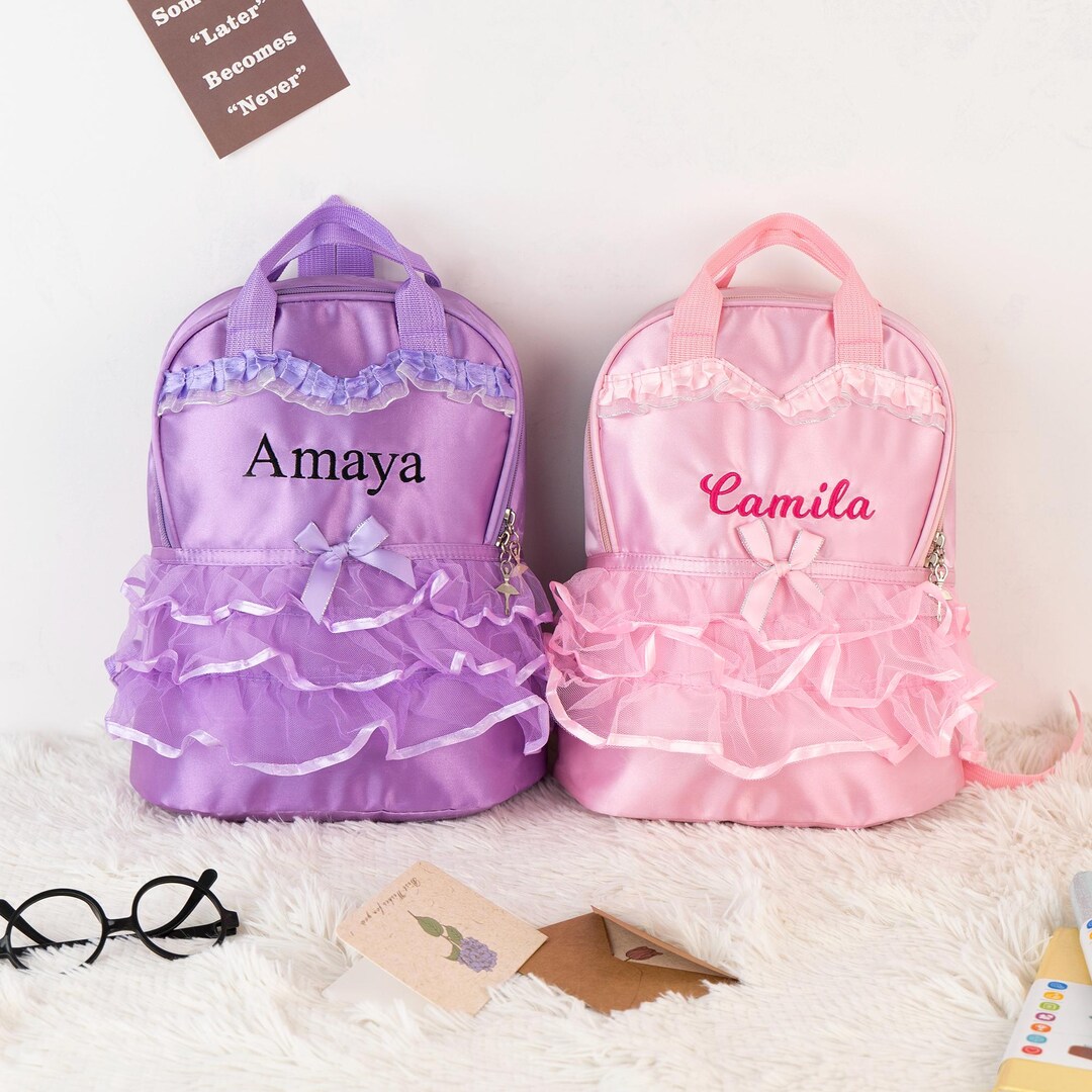 Ballet Dance Backpack for Little Girls, Personalised Bag, Custom Dance ...