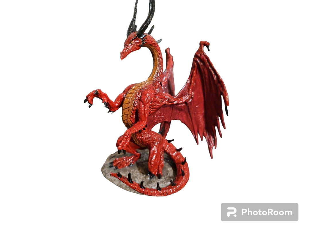 Young Adult Red Dragon Miniature - Etsy