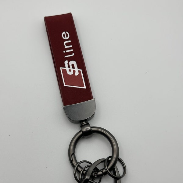 Audi Keychain Red S Line - Etsy