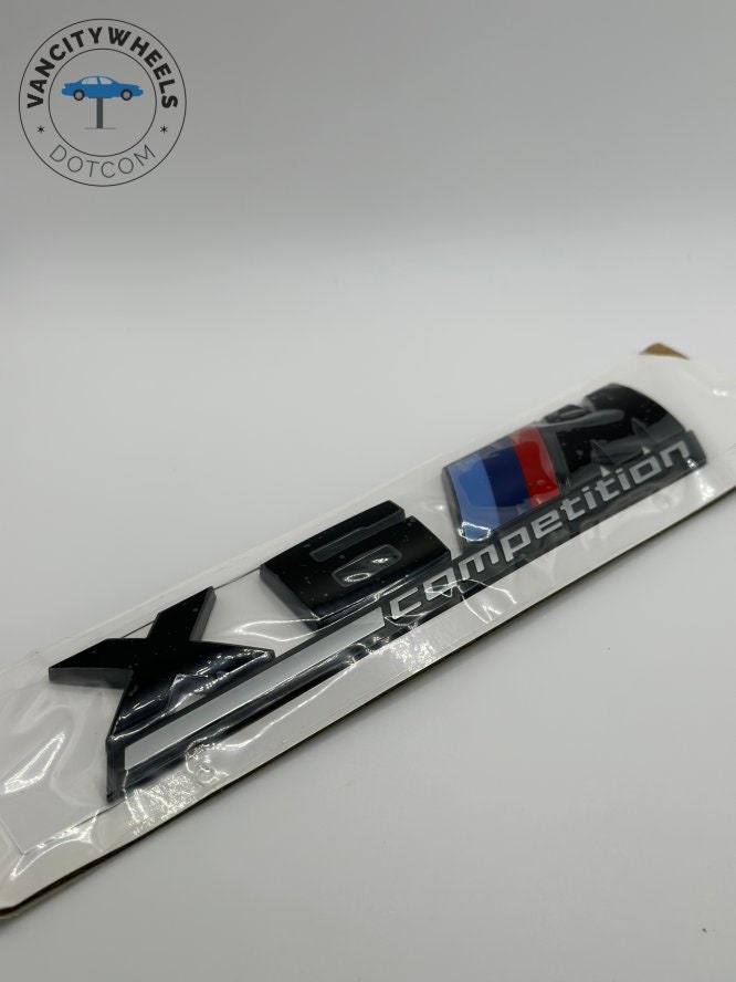 BMW X6 M Competition Gloss Black Emblem Badge 17538mm - Etsy