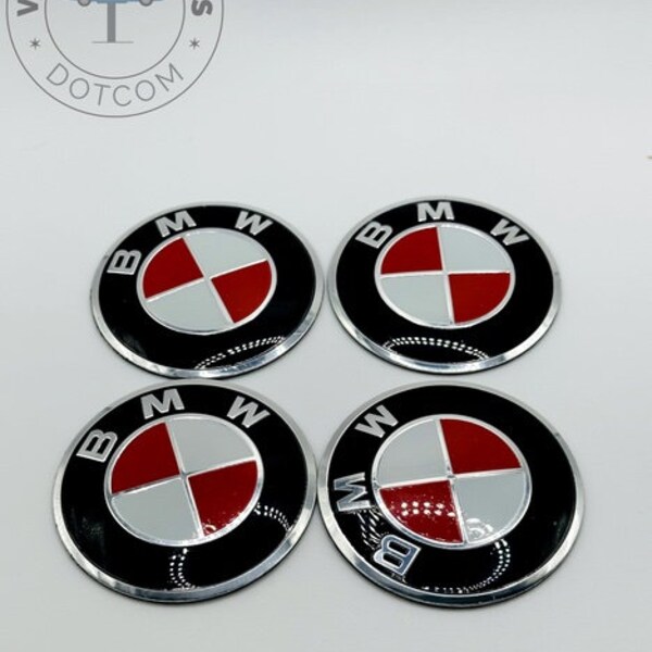 Bmw Badge Black Red - Etsy