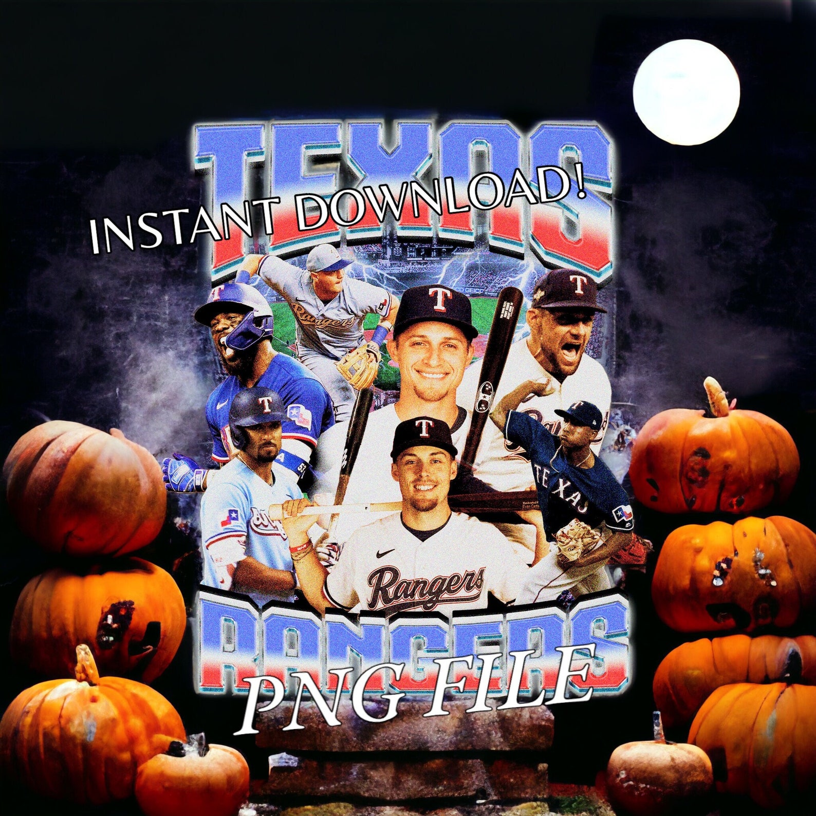 Texas Rangers Vintage 90’s Style PNG File - Etsy