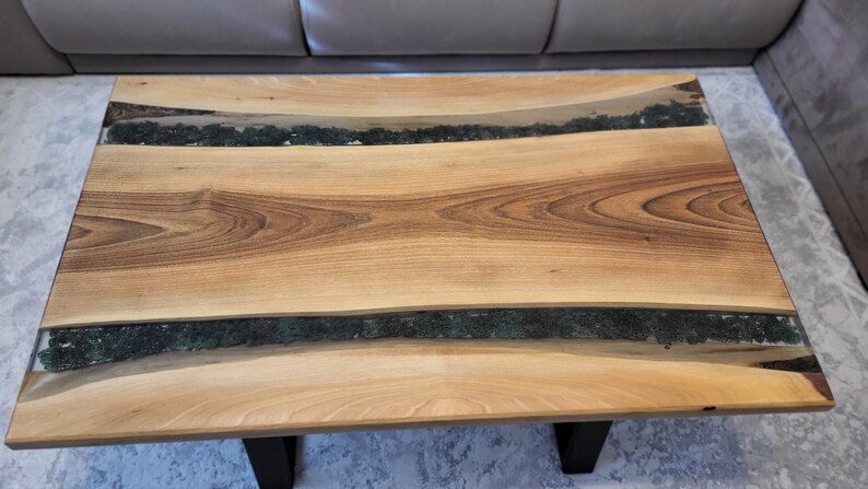 Walnut Wood Epoxy Coffe Table 100%HANDMADE - Etsy