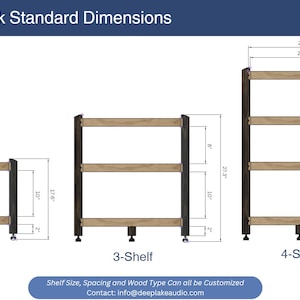 ECHELON II Audio Rack - Hybrid, Walnut Shelves and Black Ash Legs - Etsy