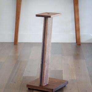 STRATUS Hardwood Walnut W/wenge Inlay Speaker Stands (2). Hand-picked ...