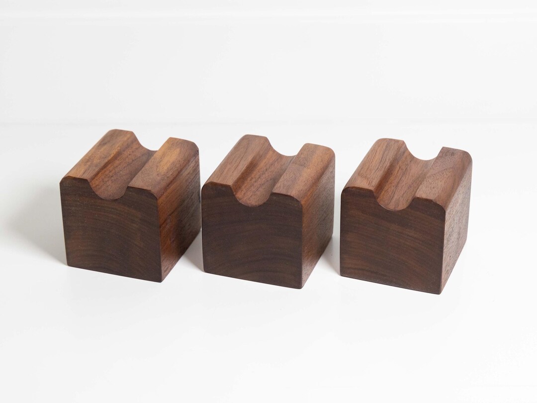 Solid Hardwood Walnut Cable Risers - Set of 3 - Etsy
