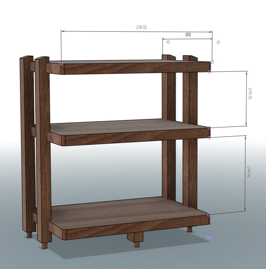 3-shelf ECHELON II Audio Rack Custom Order - Etsy
