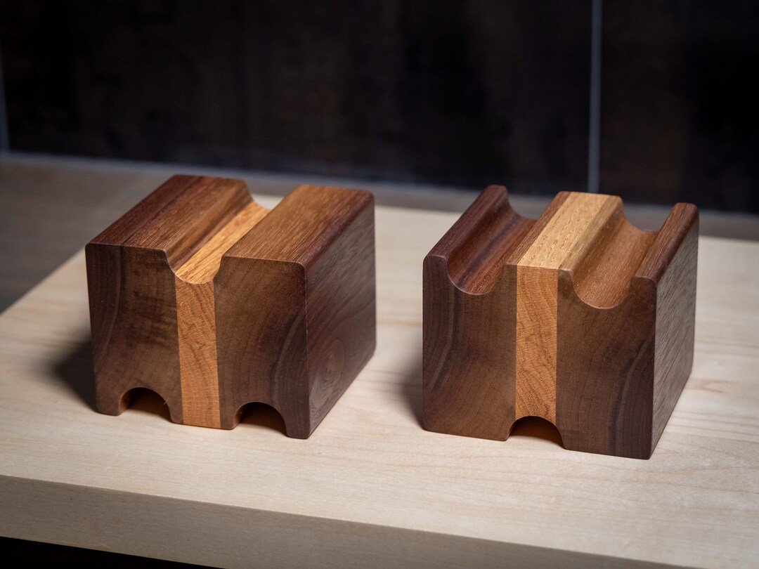 X-large 2-sided Walnut Cable Riser - (2) - Etsy