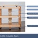 ECHELON II Audio Rack - Maple Shelves & Maple Legs - Etsy