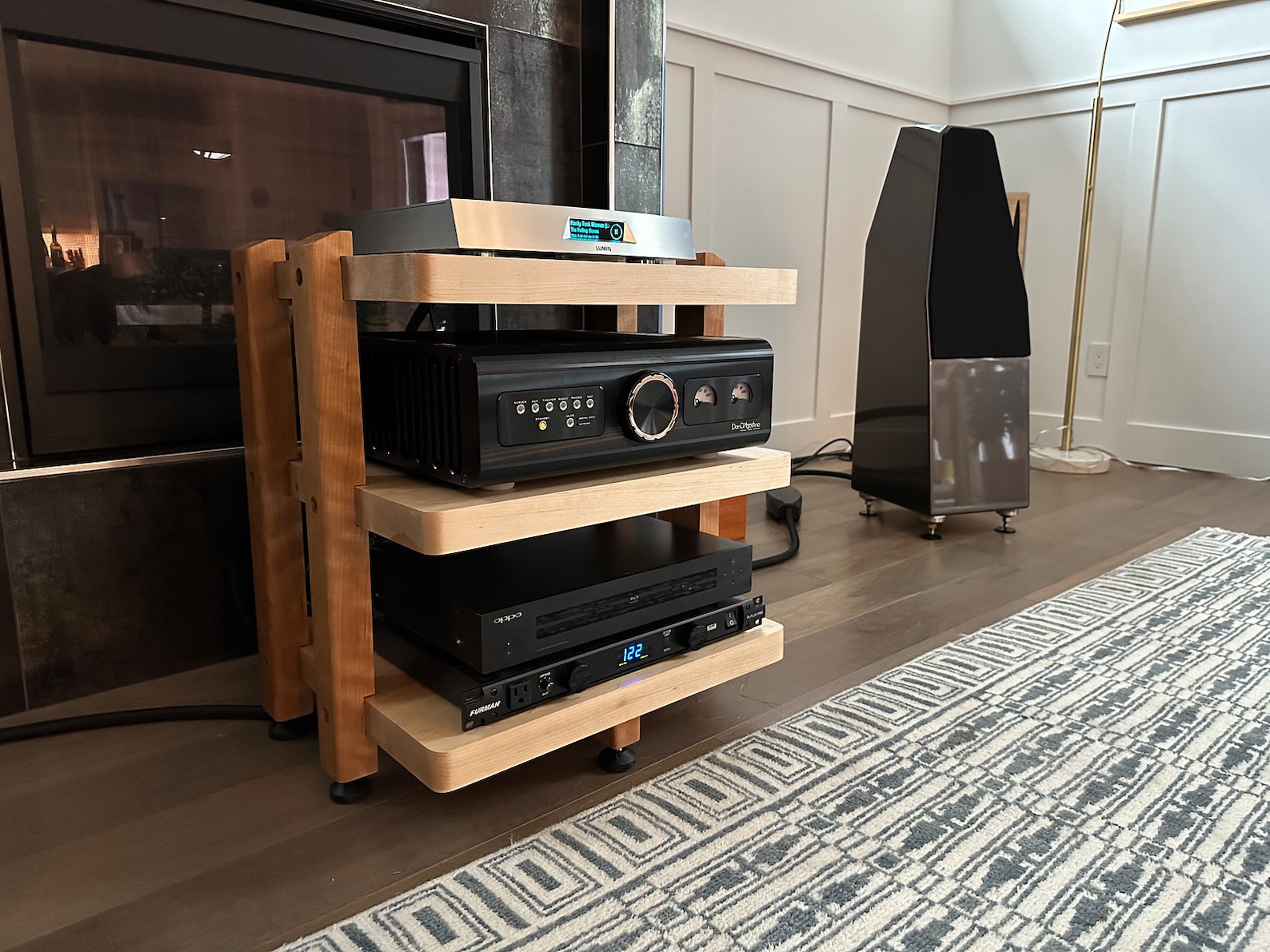 ECHELON II Audio Rack Maple Shelves & Cherry Legs - Etsy