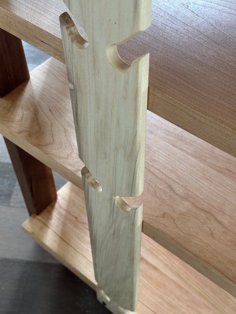 ECHELON II Audio Rack - Hybrid, Maple Shelves & Walnut Legs - Etsy