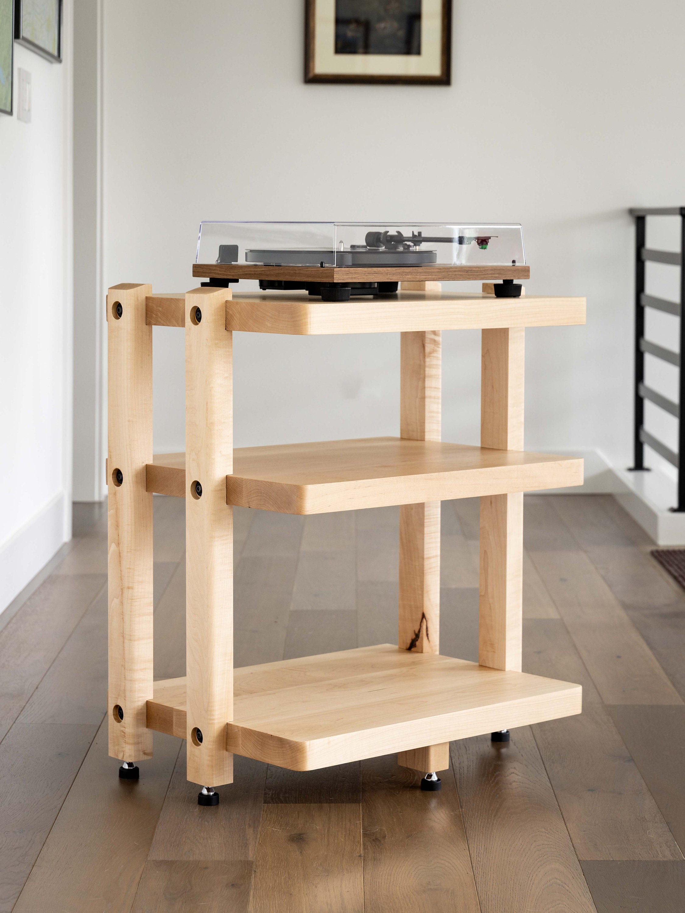 ECHELON II Audio Rack - Maple Shelves & Maple Legs - Etsy