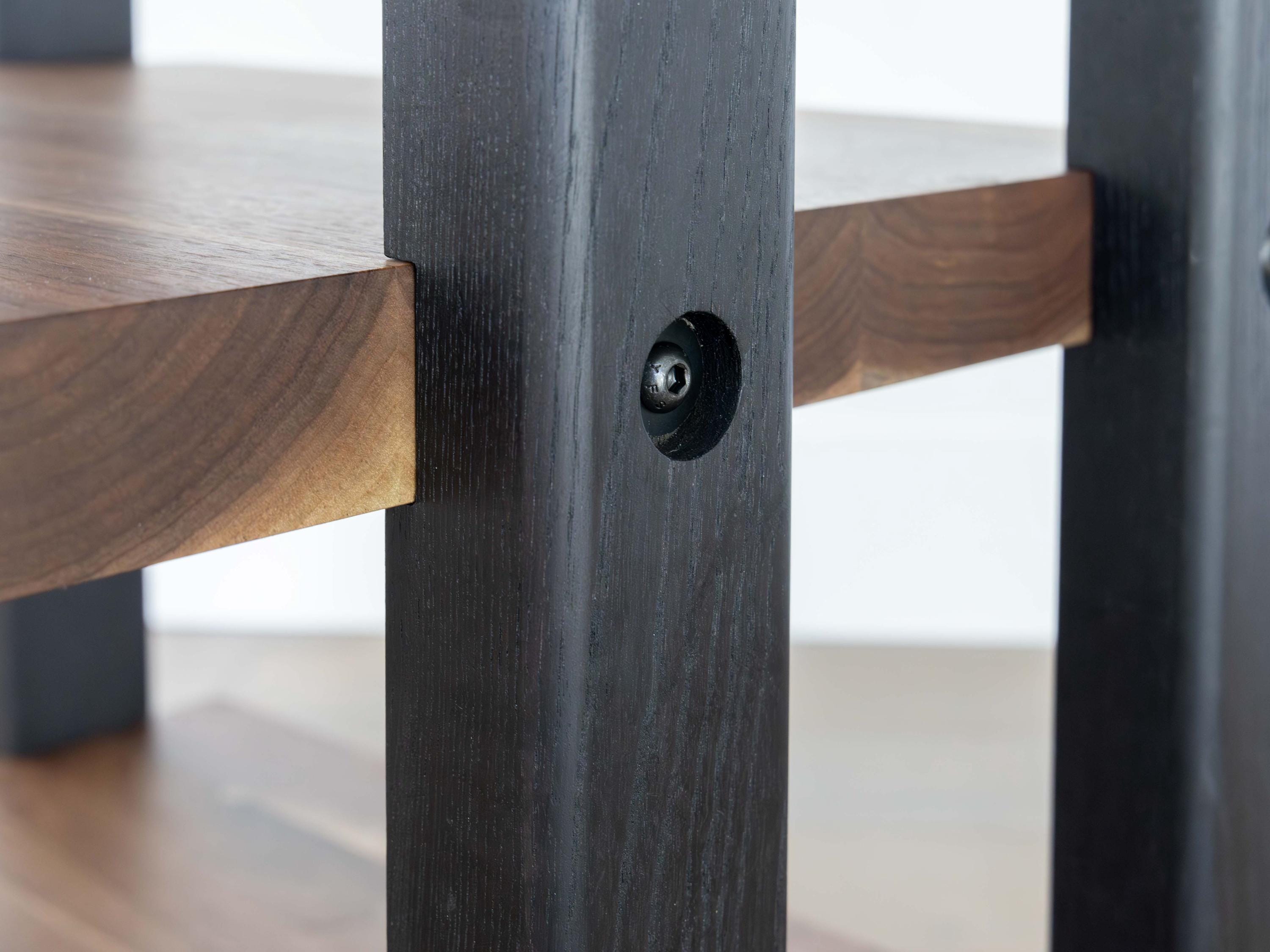 ECHELON II Audio Rack – Walnut Shelves & Black Ash Legs - Etsy