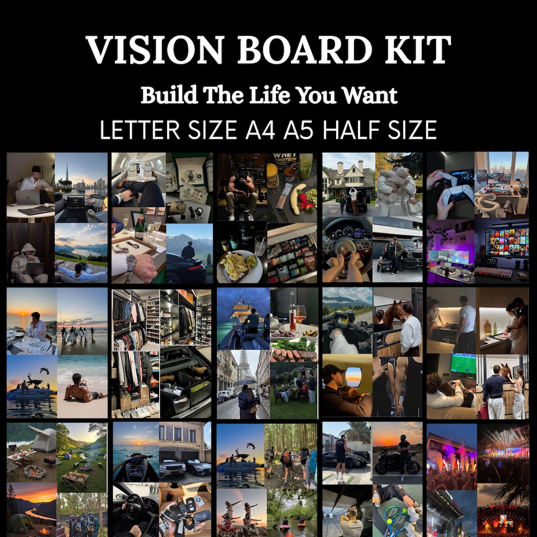 Men Pdf 2026 Vision Board Unisex, Vision Board Kit for Men -2026 Men’s ...