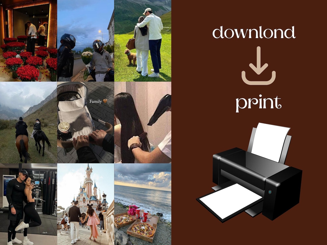 Couple Vision Board Printable Bundle Kit PDF for Love and Manifestation ...